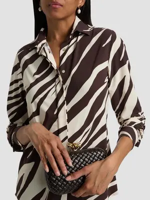 Chiara Boni La Petite Robe Rosyna Zebra-stripedjersey Shirt