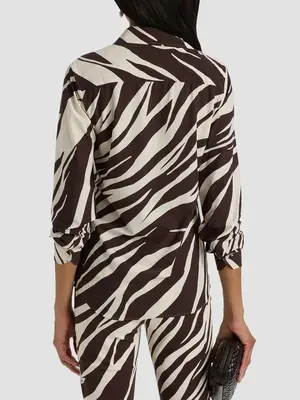 Chiara Boni La Petite Robe Rosyna Zebra-stripedjersey Shirt
