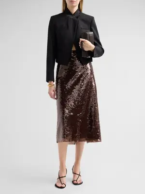 Tanya Taylor Julie Stretch-wool Blazer