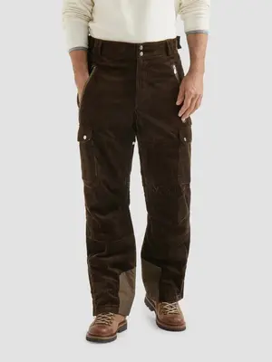 Brunello Cucinelli Cotton Corduroy Mountain Trousers With Thermore Padding - Brown