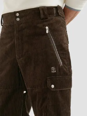 Brunello Cucinelli Cotton Corduroy Mountain Trousers With Thermore Padding - Brown