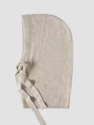 Brunello Cucinelli Cashmere English Rib Knit Balaclava - Panama