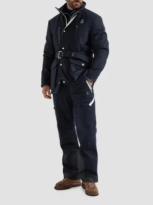 Brunello Cucinelli Bonded Wool Flannel Mountain Trousers With Thermore Padding