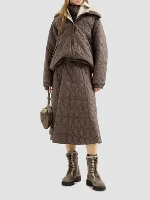 Brunello Cucinelli Sparkling Virgin Wool Jersey Turtleneck Top