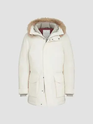 Brunello Cucinelli Stretch Bonded Nylon Parka Jacket With Thermore Padding