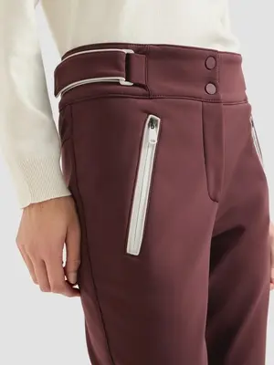 Brunello Cucinelli Bonded Techno Fabric Mountain Trousers - Cherry