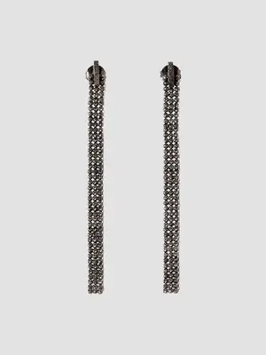 Brunello Cucinelli Sterling Silver Cascade Earrings Silver