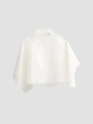 Staud Fia Silk Chiffon Poncho Top