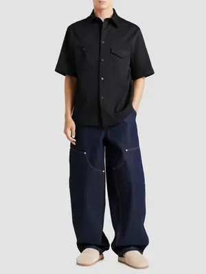 Givenchy Couture Seam Shirt In Cotton - Black