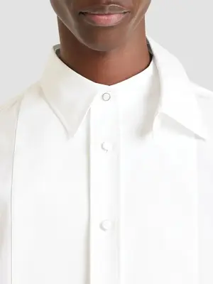 Givenchy Shirt In Poplin With Detachable Collar And Plaston