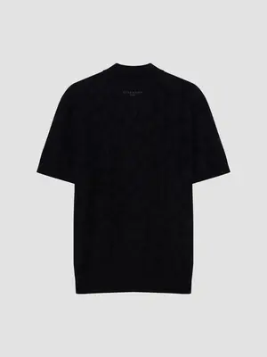 Givenchy Polo Shirt In Leopard-effect Cotton Mesh