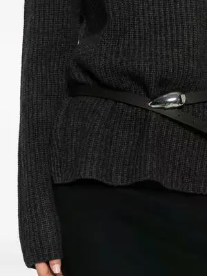 UNIVERSEL Ribbed-knit High-neck Sweater