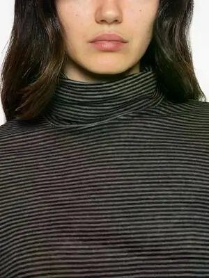 UNIVERSEL Striped High-neck T-shirt