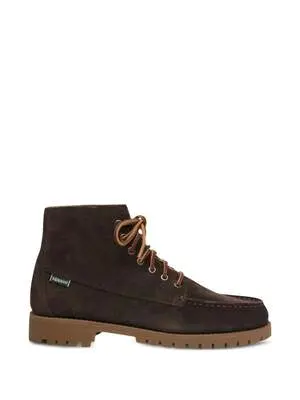 SEBAGO Iconic Zig-zag Stitching Boots With Square Leather Laces - Marrone