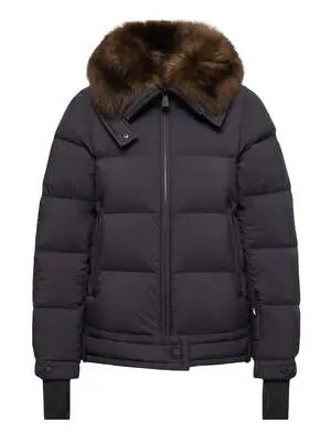 Moncler Long-haired Sheepskin Collar Down Parka With Pull-out Hood