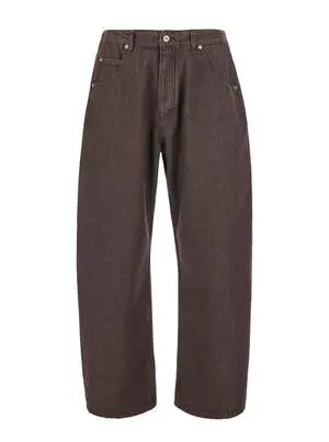 Jacquemus Straight High-waist Five-pocket Jeans - Brown