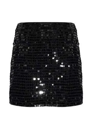 ROTATE BY BIRGER CHRISTENSEN Sequins Mini Skirt With Zip Closure