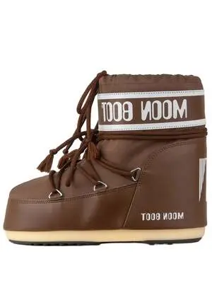Moon Boot Ambidextrous Water-repellent Mini Logo-panel Boots - Marrone