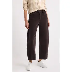 Frank & Eileen Brennan Barrel Corduroy Pants - Chocolate