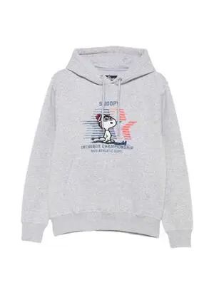 IN THE BOX Snoopy-print Drawstring Hoodie - Grey