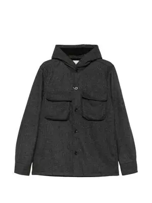 KOIKE BARCELONA Herringbone Hooded Jacket - Grey