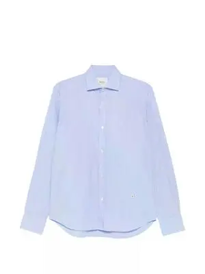 KOIKE BARCELONA Vertical-stripe Long-sleeve Shirt - Blue
