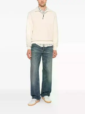IN THE BOX Half-zip Chest-pocket Sweatshirt