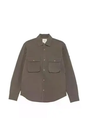 KOIKE BARCELONA Padded Chest-pocket Shirt Jacket - Grey