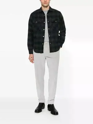 KOIKE BARCELONA Check-pattern Flap-pocket Shirt Jacket