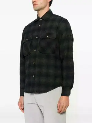 KOIKE BARCELONA Check-pattern Flap-pocket Shirt Jacket