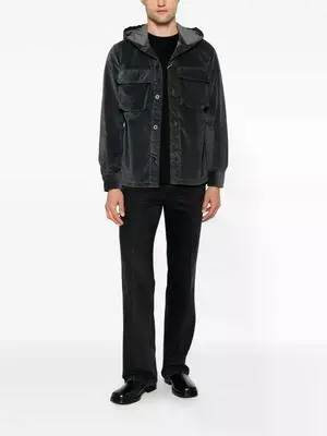 KOIKE BARCELONA Hooded Corduroy Shirt Jacket