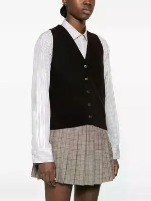 VANISE Button-up V-neck Vest