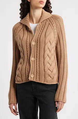 Frank & Eileen Cotswolds Mini Cable Knit Cardigan