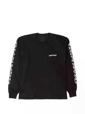 Chrome Hearts Logo-print Long-sleeve T-shirt - Black