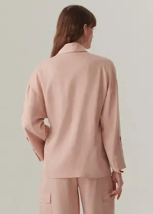 EXQUISE Molly Wrap Tie Modal Jacket