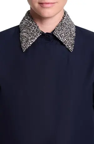 TWP New Chapter Crystal Collar Cotton Shirt