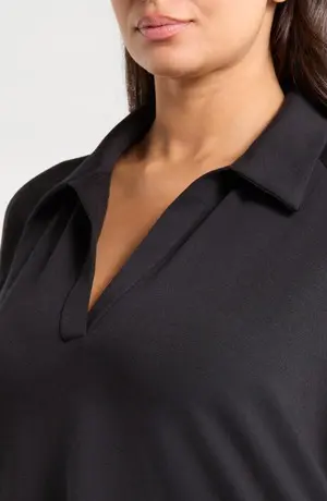 Eileen Fisher Raglan Sleeve Henley Tunic