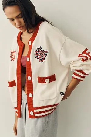 THE WILD COLLECTIVE Nfl Cardigan Niners