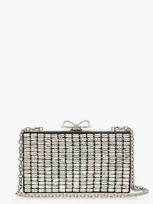 SELF-PORTRAIT Clutch Bag With Crystals