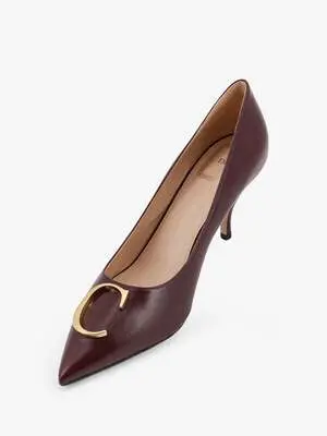Dior Initials Leather Pumps With Metal Cd Initials