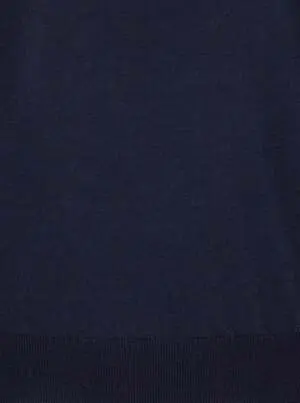 LEPLAIN Crewneck Sweater In Wool And Cashmere Blue