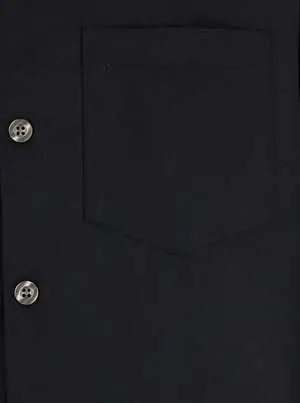 LEPLAIN Shirt With Classic Collar In Virgin Wool Blend