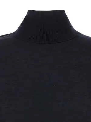 LEPLAIN Blue Wool Turtleneck Sweater For