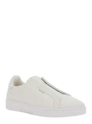 Axel Arigato Dice' White Low Top Laceless Sneakers With Logo Lettering On The Back In Leather For - Multicolor