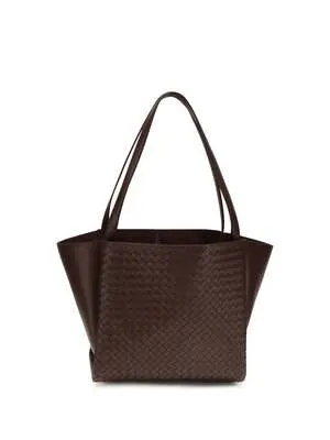 Bottega Veneta Corso Intrecciato Tote Bag - Brown