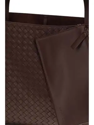Bottega Veneta Corso Intrecciato Tote Bag - Brown