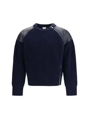 Bottega Veneta English-rib Wool And Cashmere Sweater - Blue