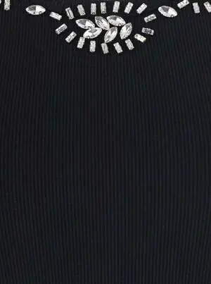 LEPLAIN Ribbed Top Embroidery With Cotton And Spandex Embroidery For