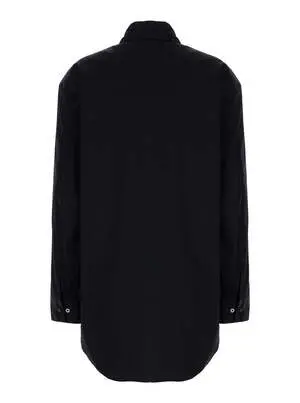 LEPLAIN Oversized Black Shirt In Cotton