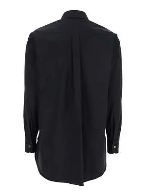 LEPLAIN Shirt With Classic Collar In Cotton Blend Stretch